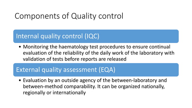 Internal quality control (IQC) in coagulation lab | PPSX