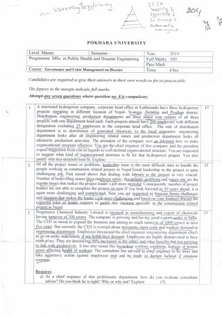 Msc. in PHDE Internal question 1st semester | PDF
