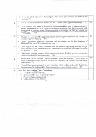 Msc. in PHDE Internal question 1st semester | PDF