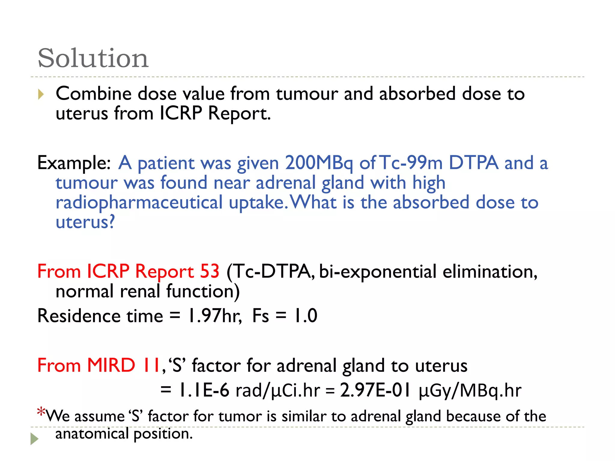 Internal radiation dosimetry | PDF