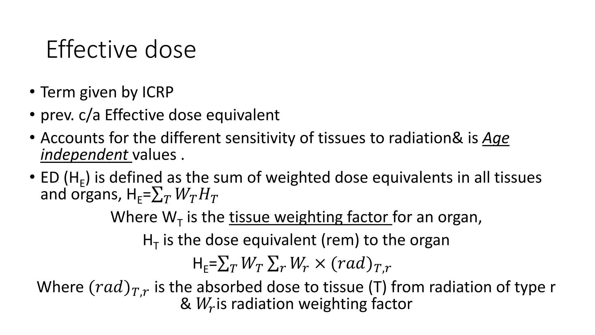 Internal radiation dosimetry | PPTX