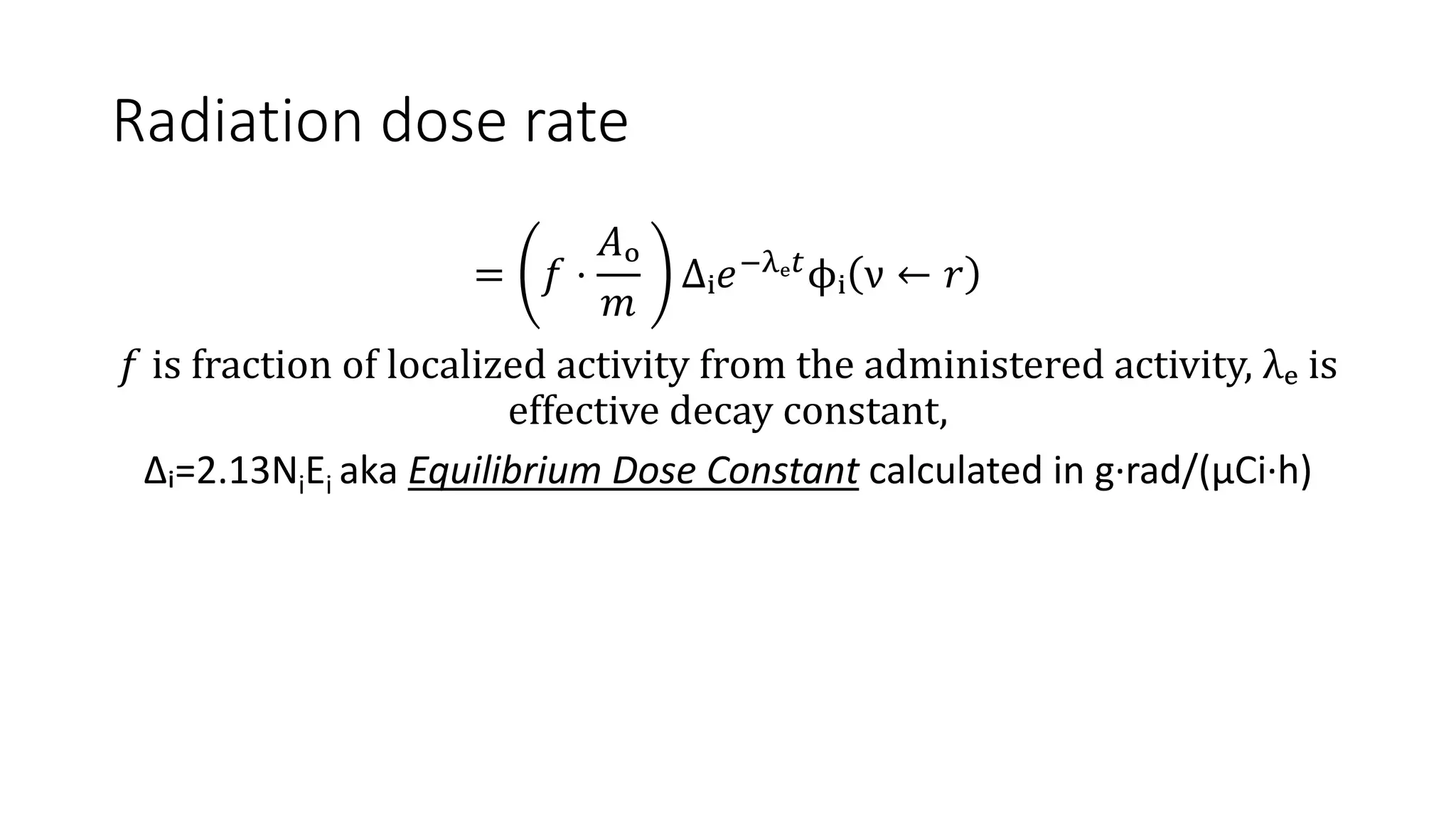 Internal radiation dosimetry | PPTX