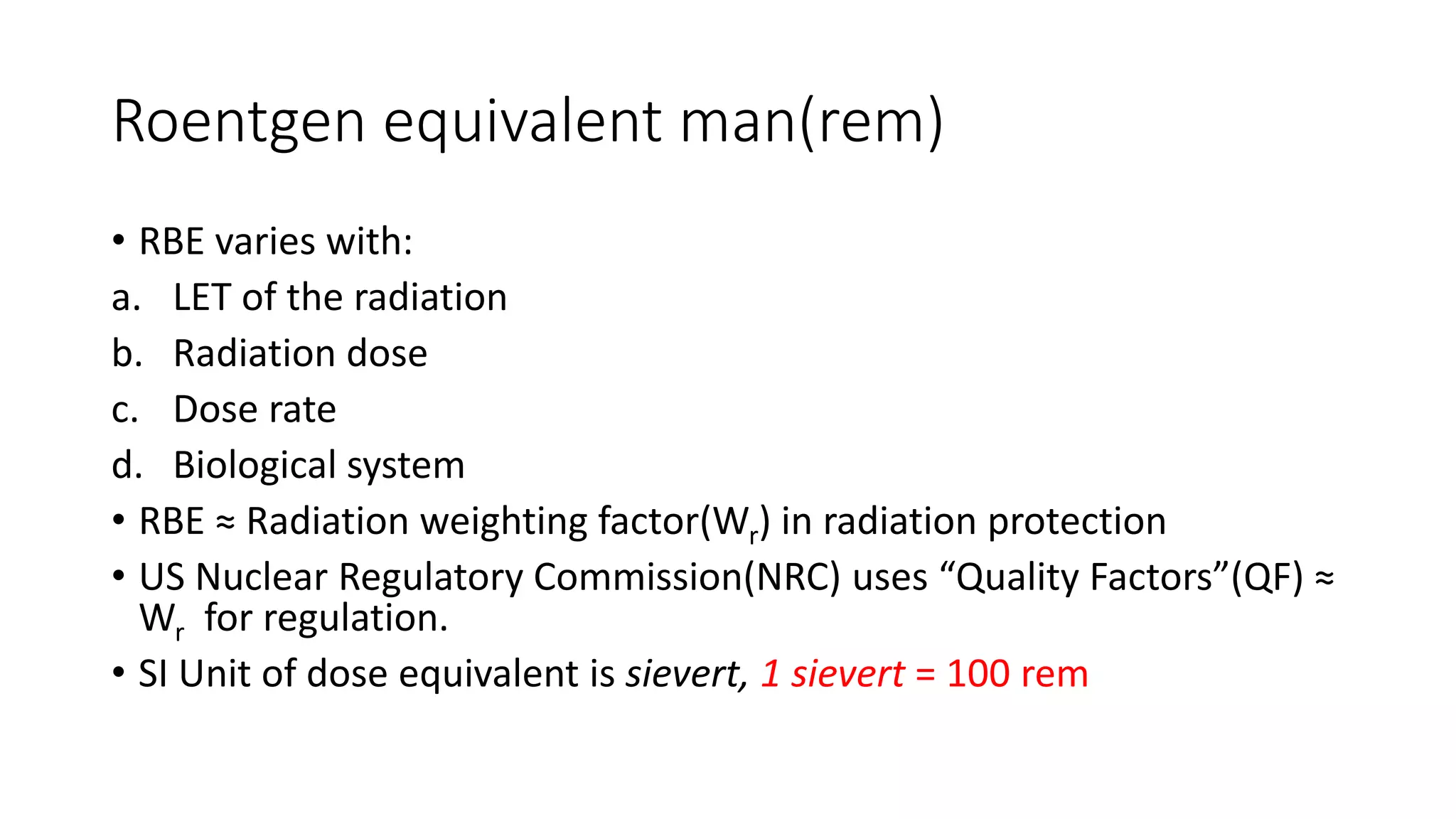 Internal radiation dosimetry | PPTX