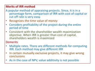 Internal rate of return | PPTX
