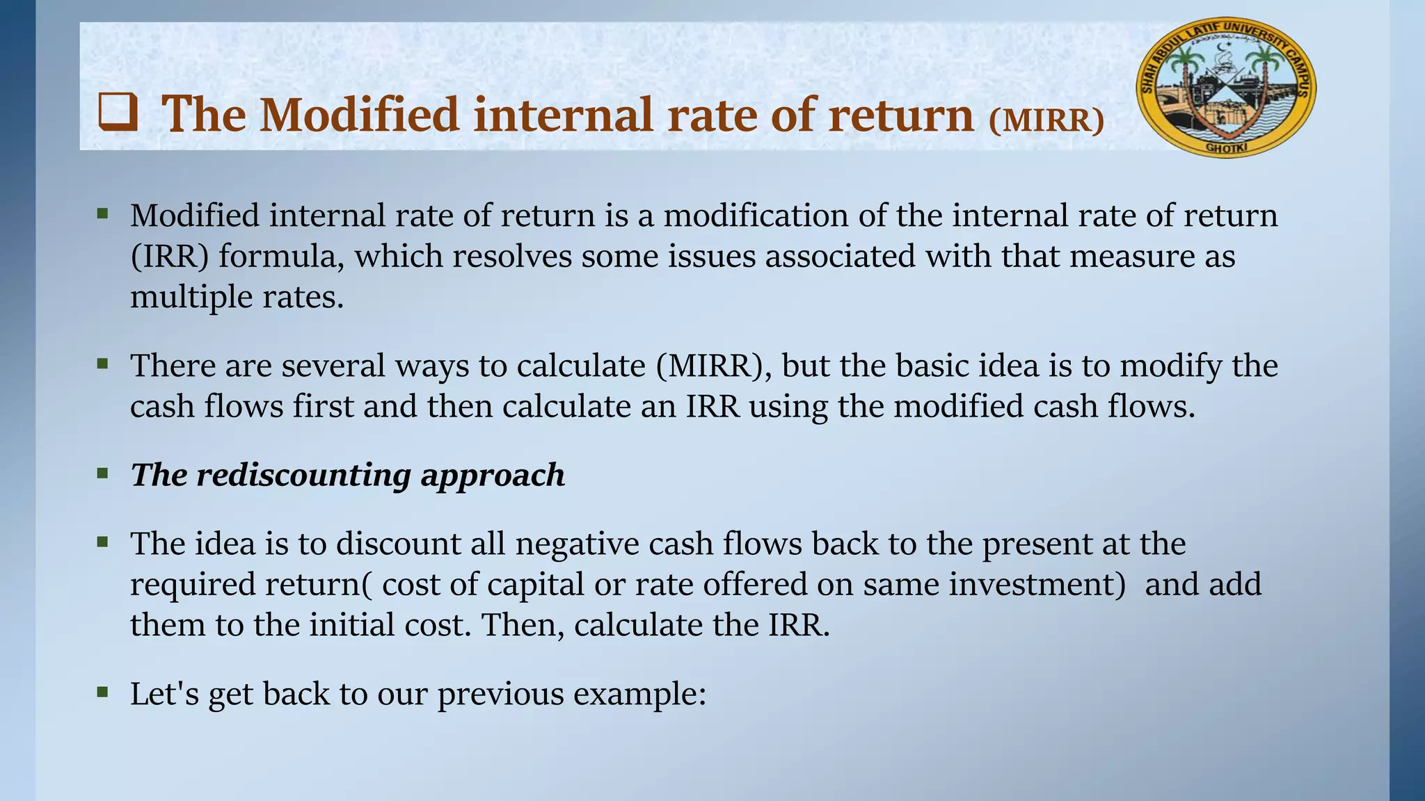 Internal rate of return | PDF