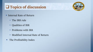 Internal rate of return | PDF
