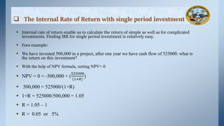 Internal rate of return | PDF