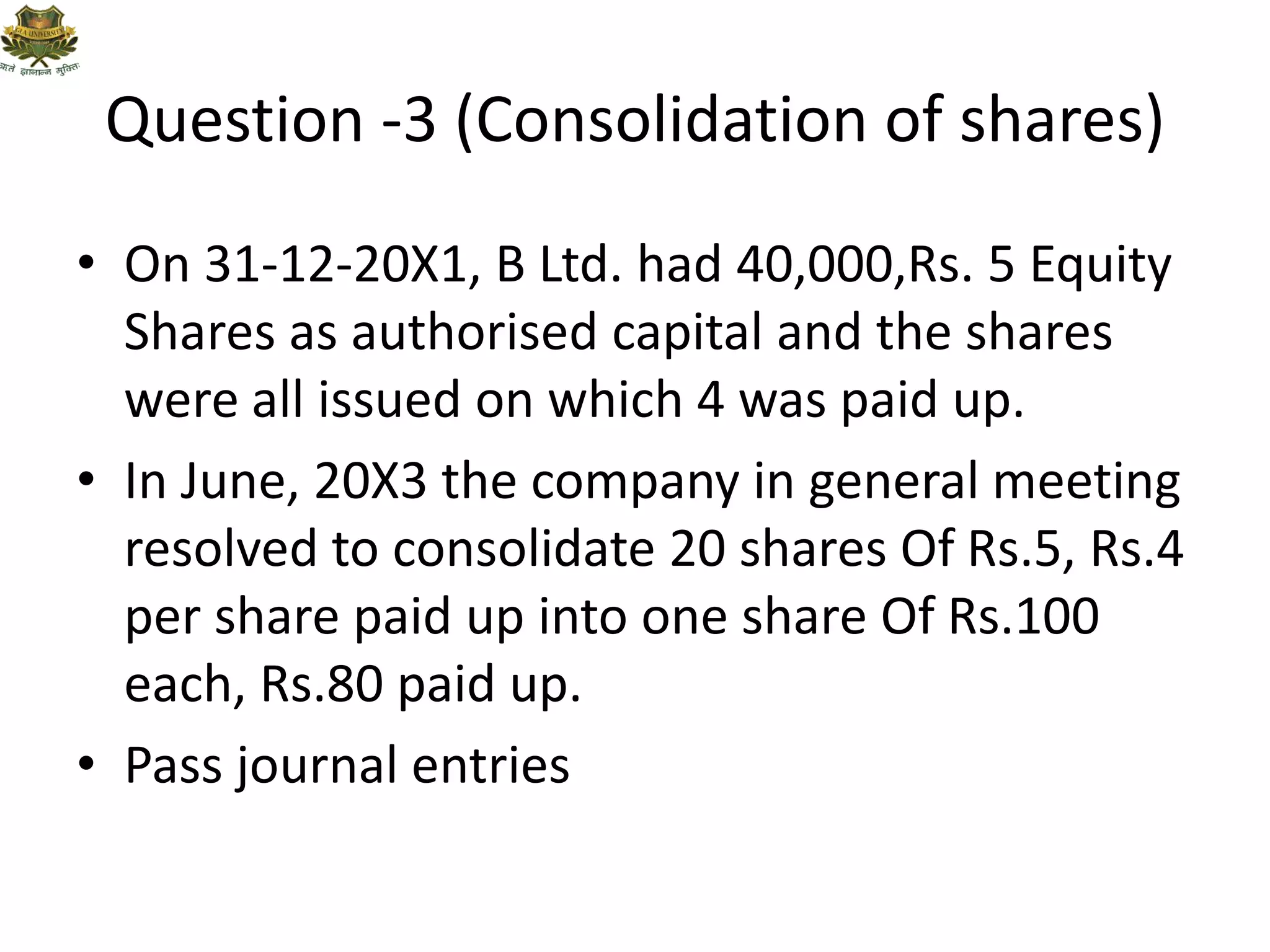 Internal reconstruction | PPTX