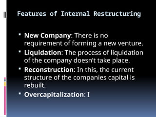 Internal Reconstruction Alteration of Share Capital | PPTX