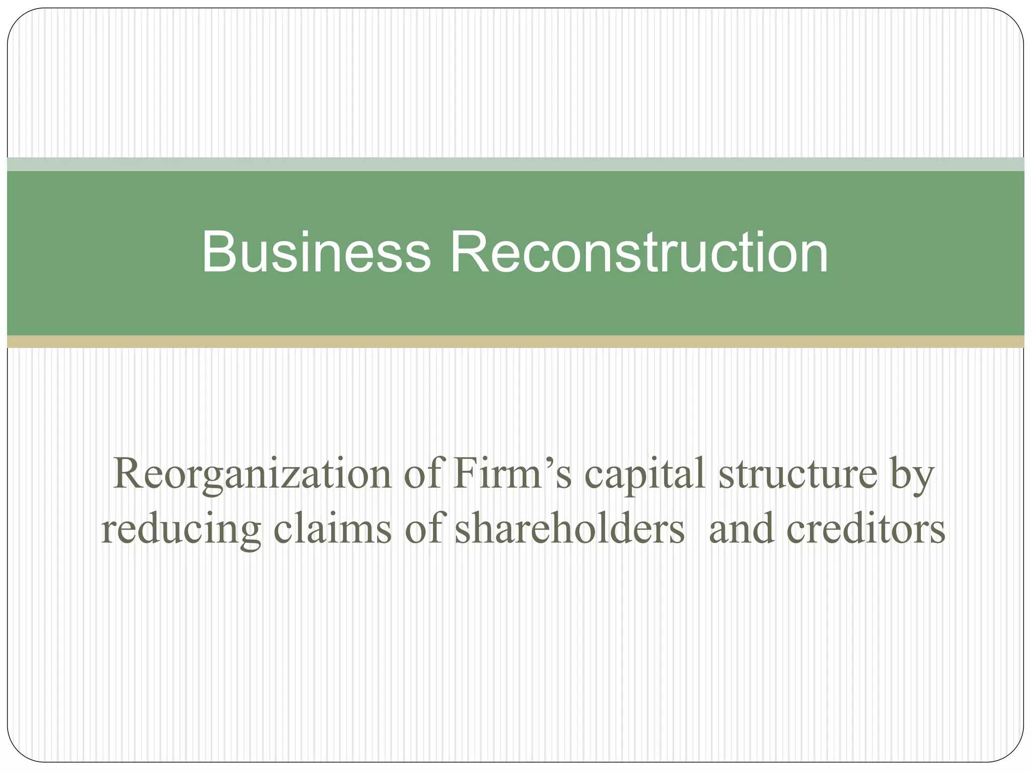 Internal reconstruction concept | PPT