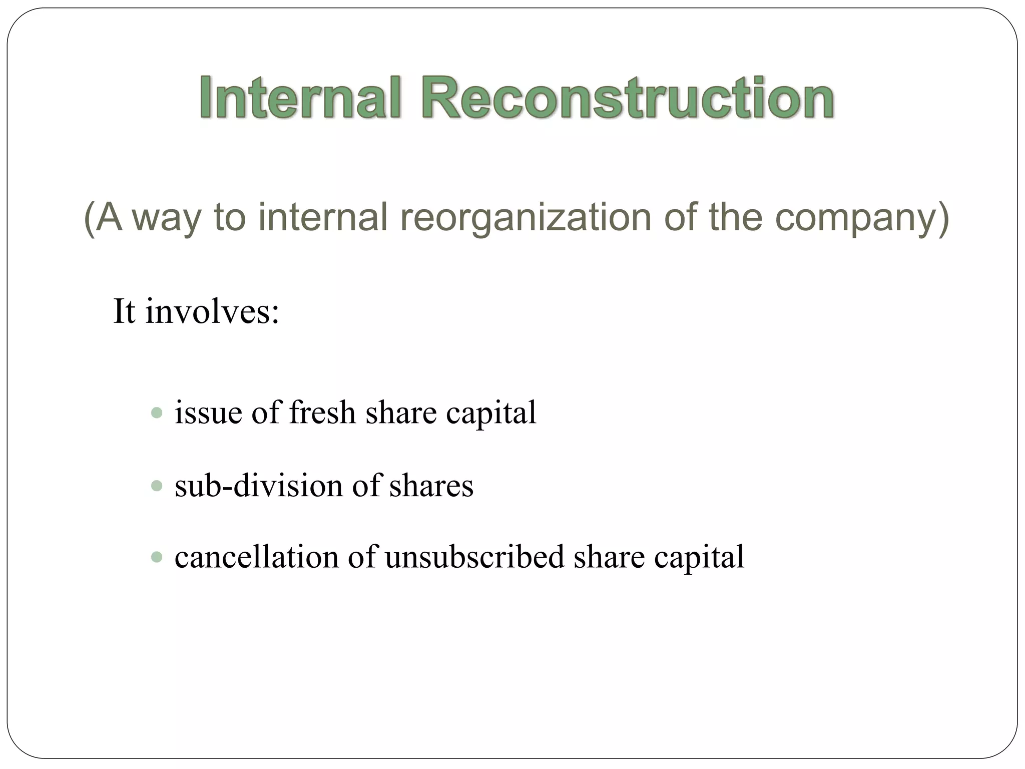 Internal reconstruction concept | PPT