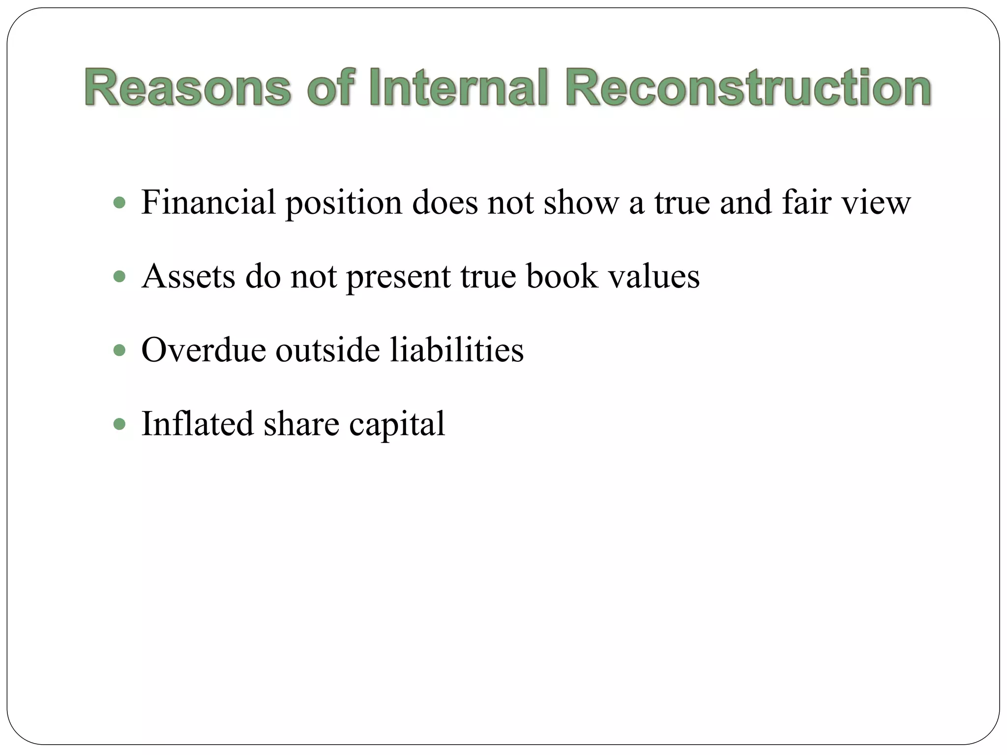 Internal reconstruction concept | PPT