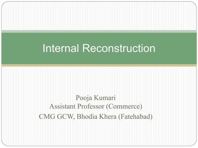 Internal reconstruction concept | PPT