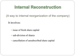 Internal reconstruction concept | PPT