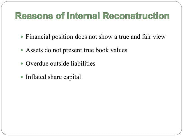 Internal reconstruction concept | PPT