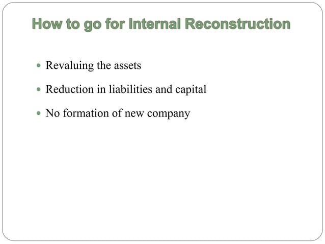Internal reconstruction concept | PPT