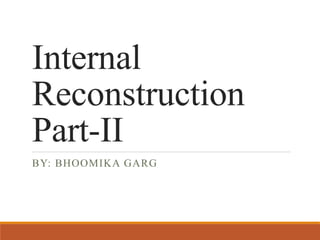 Internal Reconstruction Part-II.pptxfile | PPTX