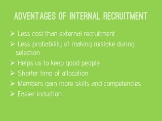 Internal recruitment | PPT