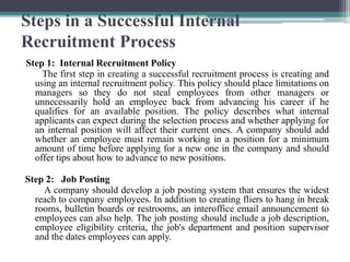Internal recruitment | PPTX