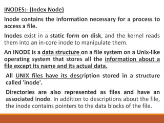 Internal representation of file chapter 4 Sowmya Jyothi | PPT