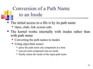Internal representation of files ppt | PPT