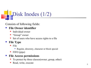 Internal representation of files ppt | PPT