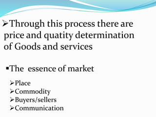 What is market(refering to economics) | PPTX