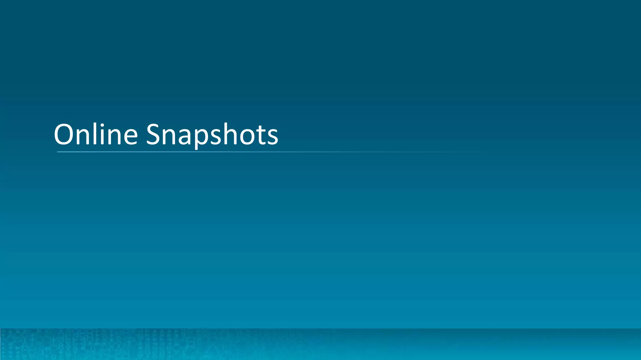 HBaseCon 2013: Apache HBase Table Snapshots | PPT