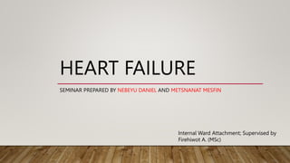Heart Failure Seminar | PPTX