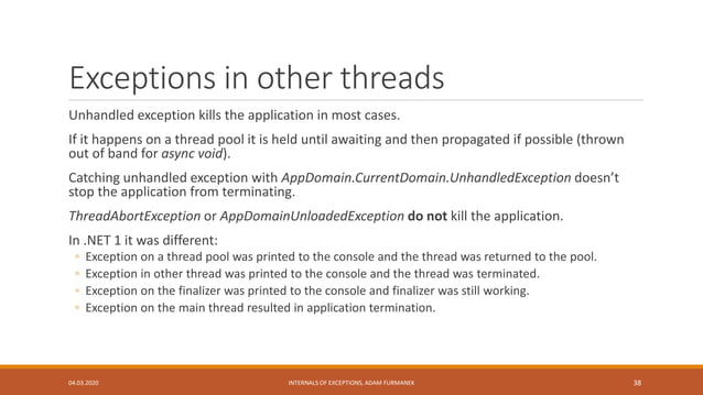 Internals of exceptions | PPT