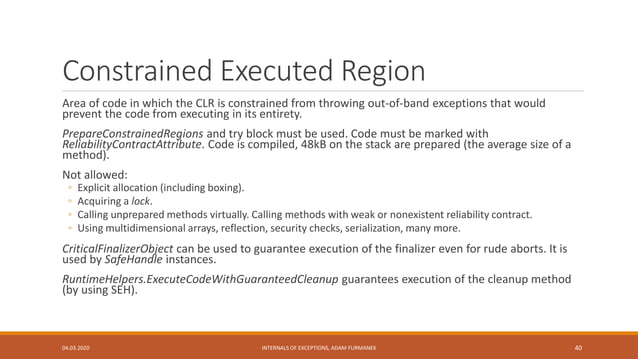 Internals Of Exceptions Ppt 