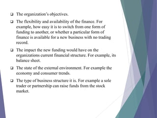 Internal Sources of Finance | PPTX