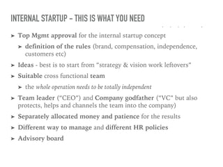 Internal startups presentation public 16062017 | PDF