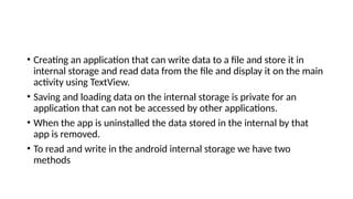 Internal Storage in Mobile Application Development.pptx