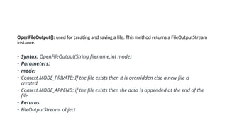 Internal Storage in Mobile Application Development.pptx