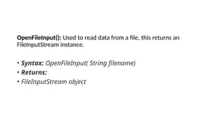 Internal Storage in Mobile Application Development.pptx