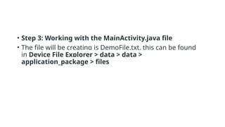 Internal Storage in Mobile Application Development.pptx