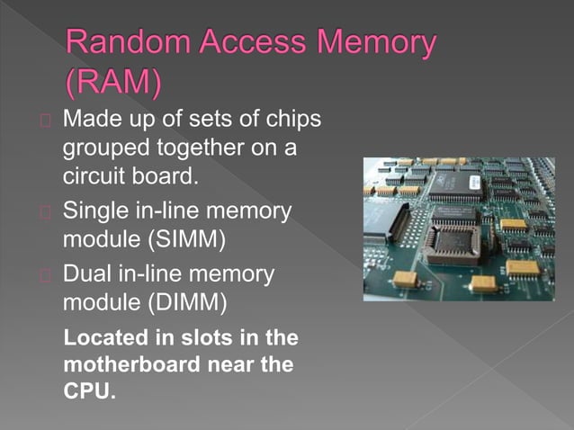 Internal storage of a computer system | PPT