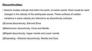Internal structure of earth | PPTX
