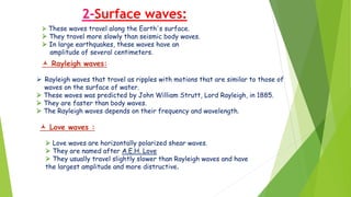 Internal structure of earth with repect to seismic waves | PPTX