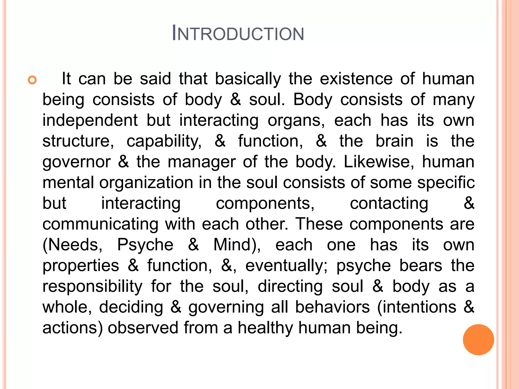 Internal Structure of Human Personality. Psychology | PPT