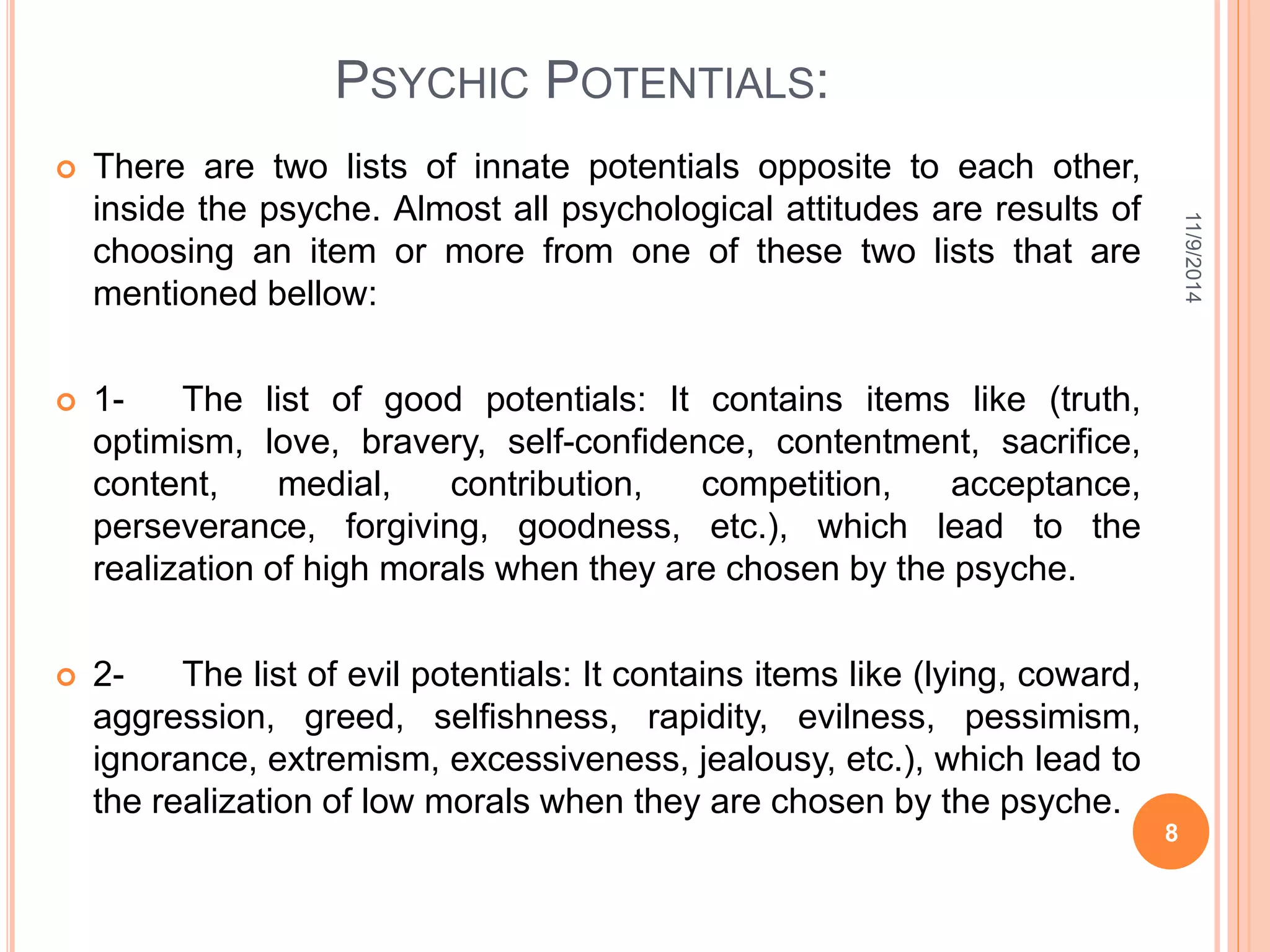 Internal Structure of Human Personality. Psychology | PPT