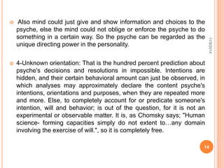 Internal Structure of Human Personality. Psychology | PPT