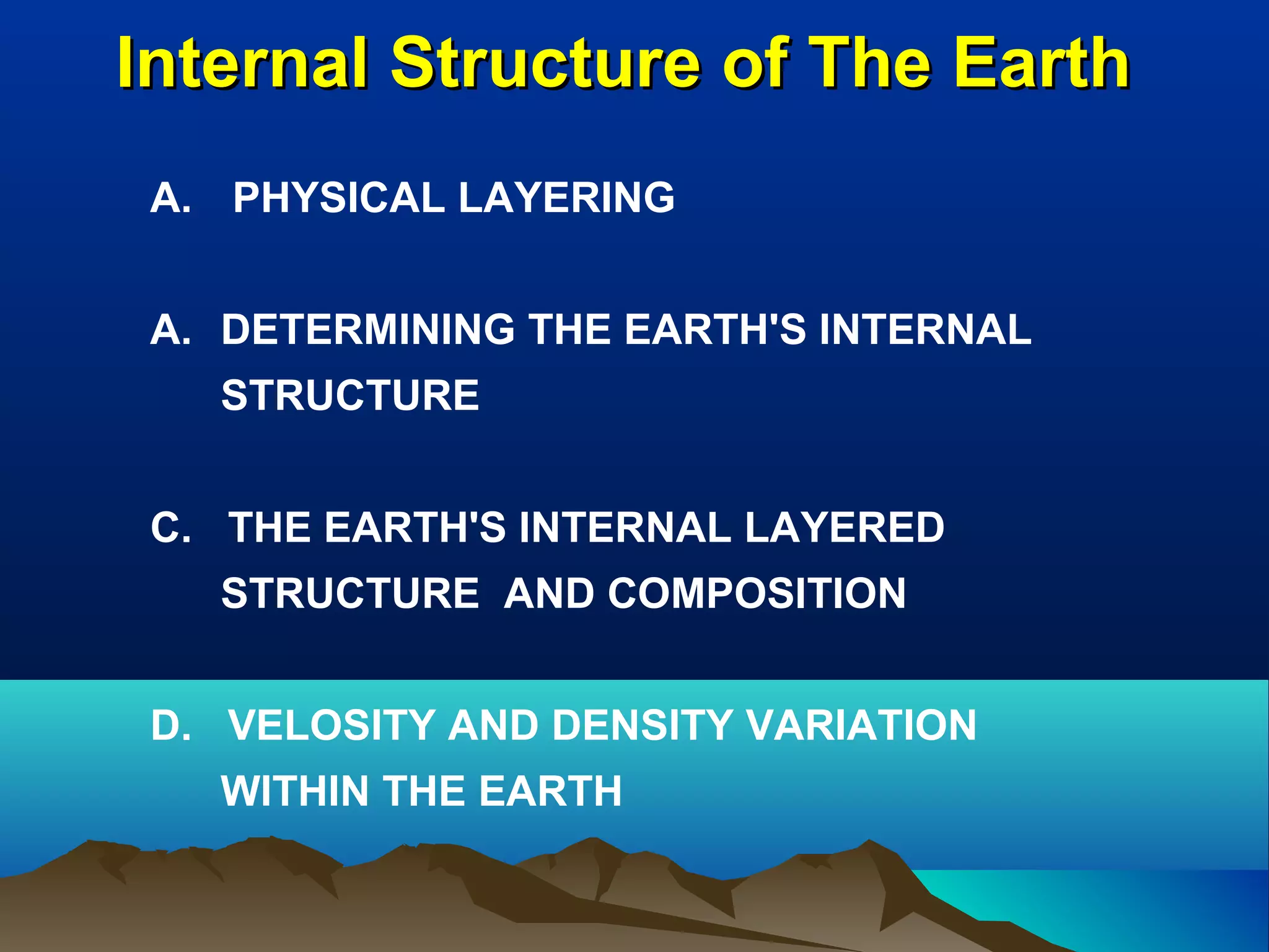 Internal structure of the earth | PPT