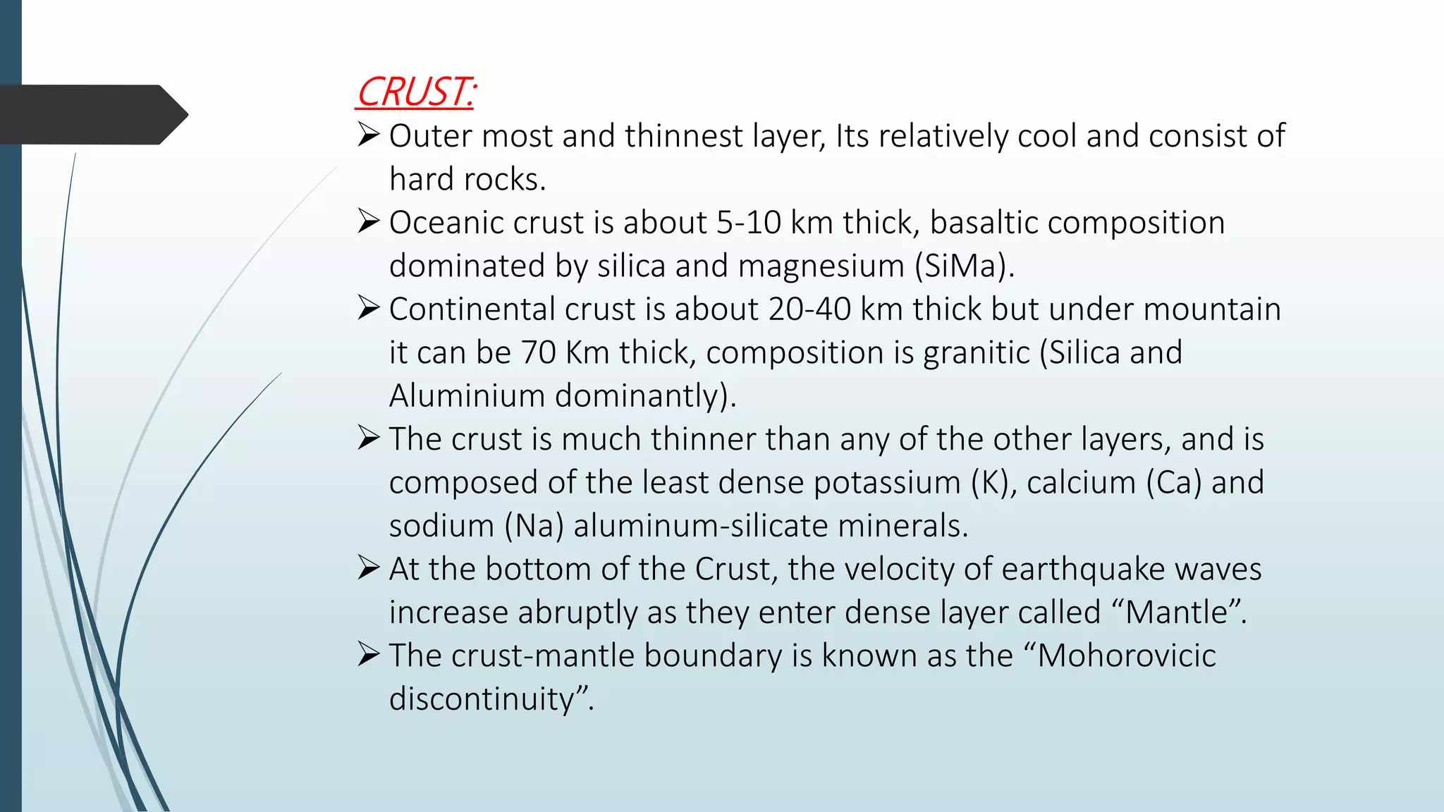 INTERNAL STRUCTURES OF EARTH | PPTX