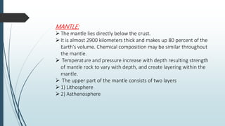 INTERNAL STRUCTURES OF EARTH | PPTX