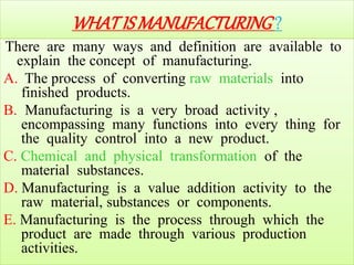 Advanced manufacturing technology in robotics | PPTX