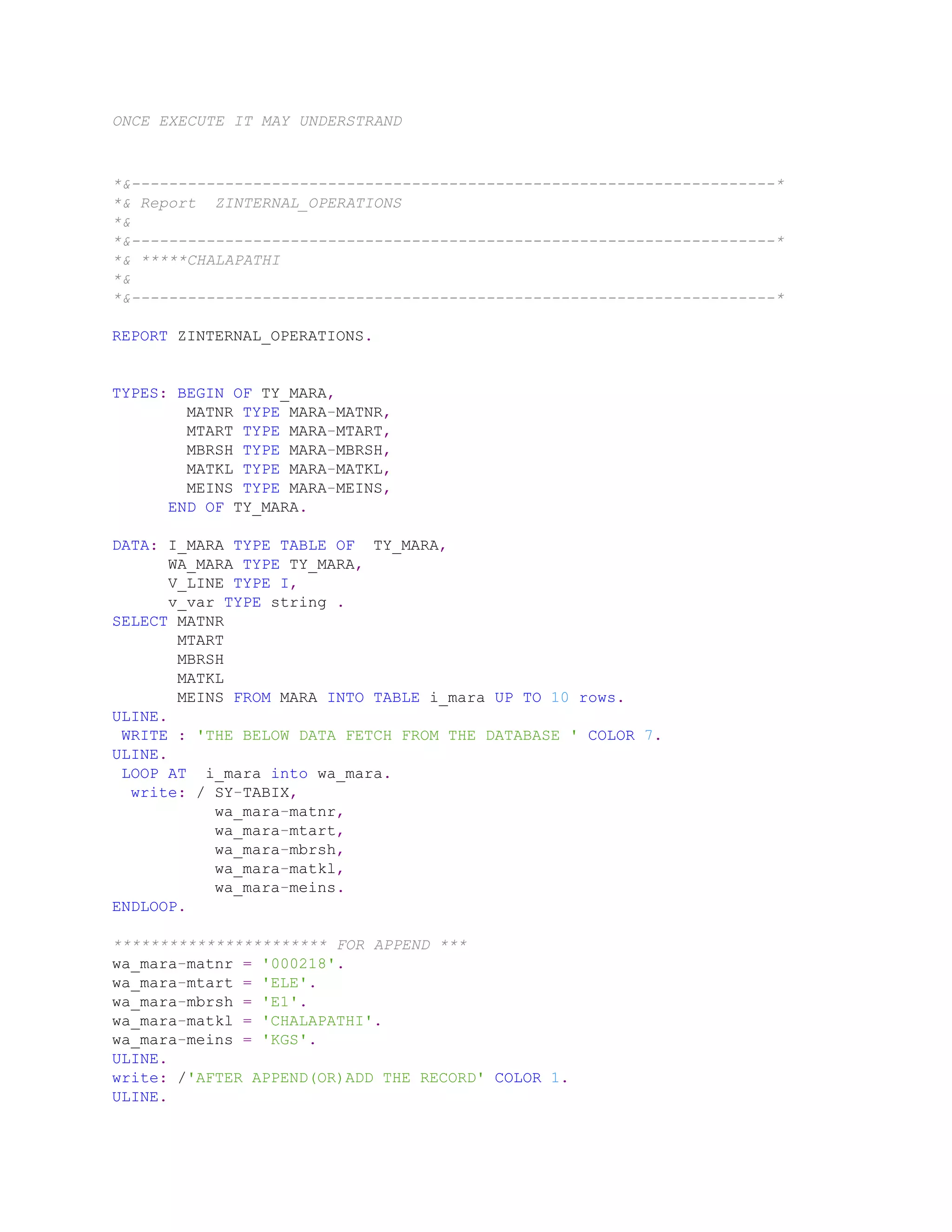 Internal tables operations_chalapathi[1] | PDF
