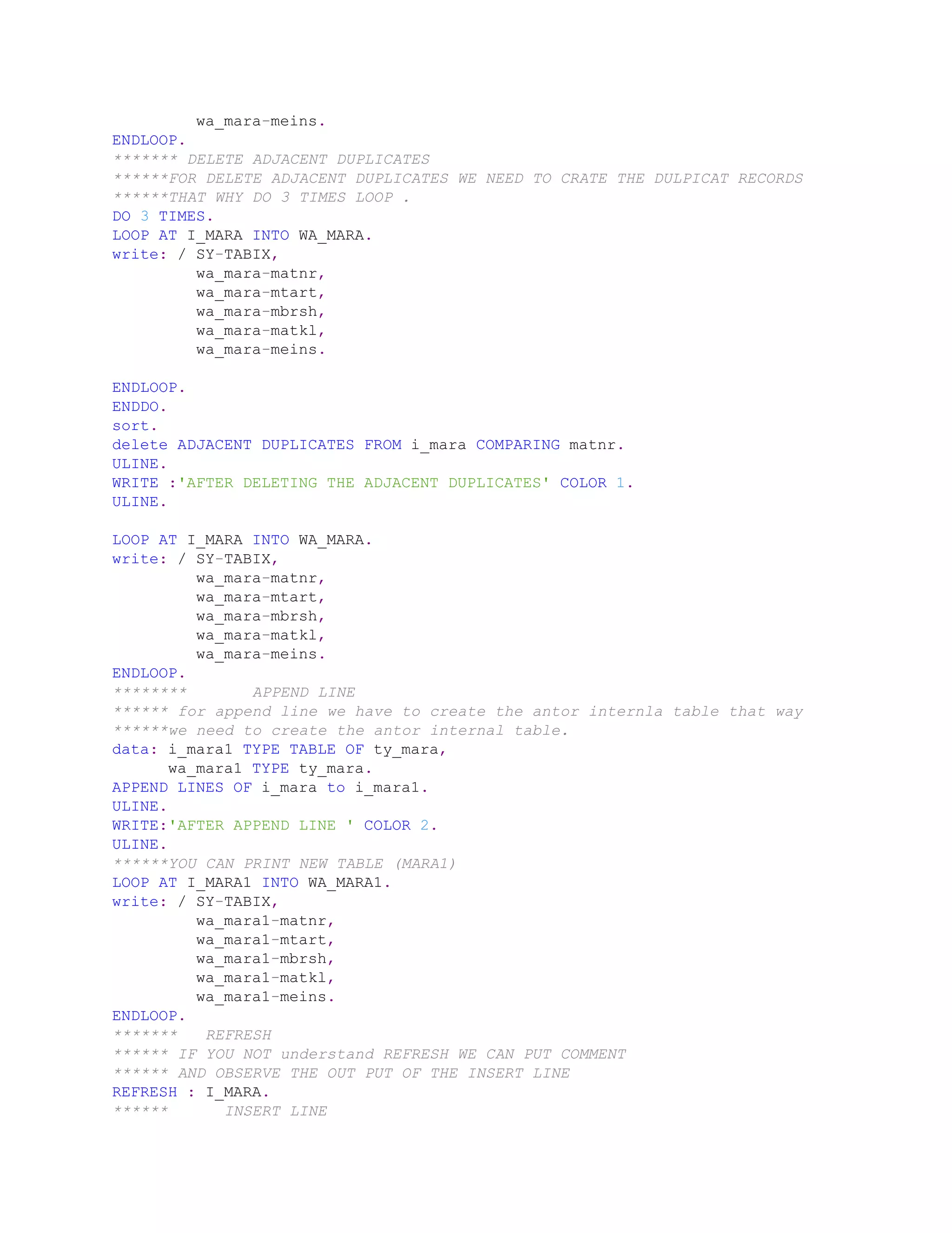 Internal tables operations_chalapathi[1] | PDF