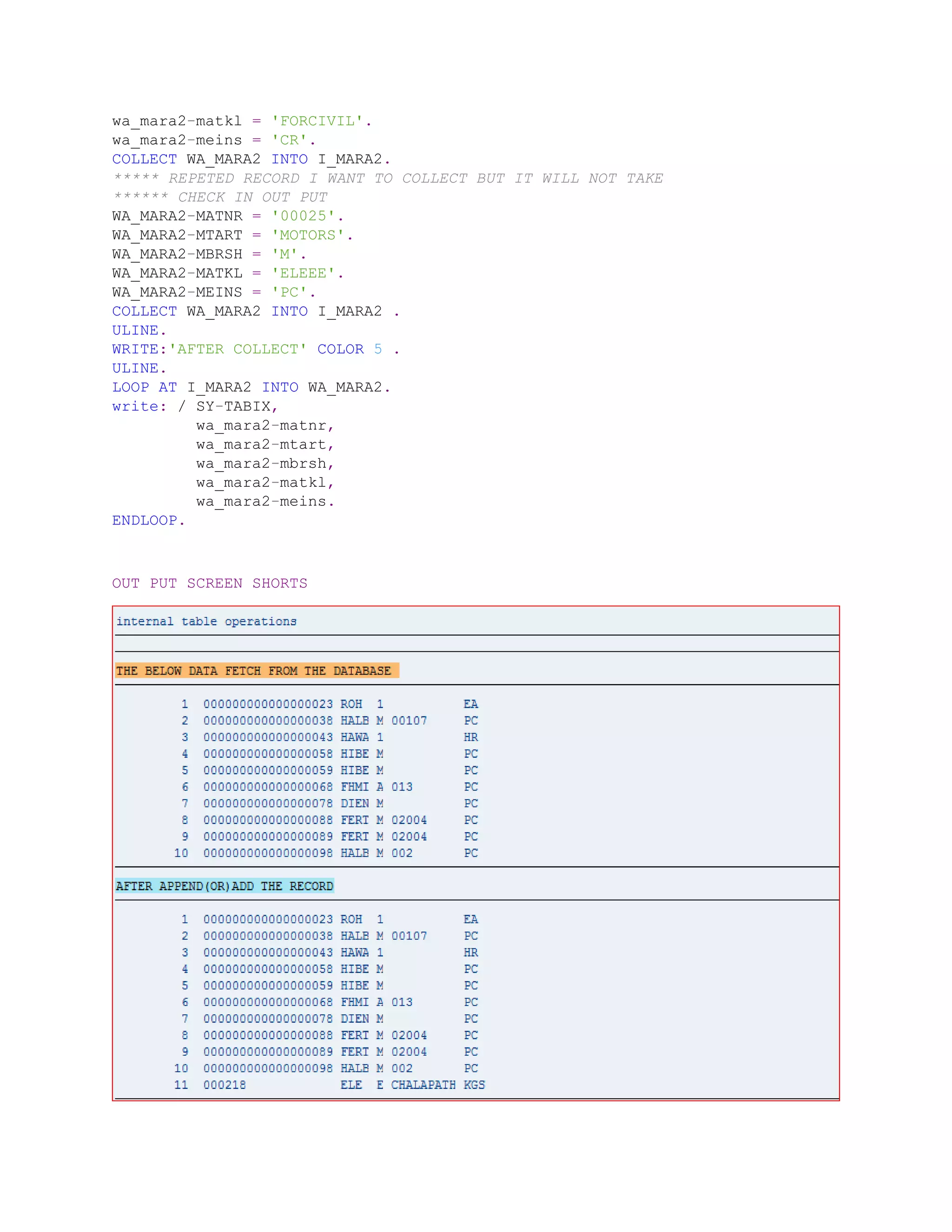 Internal tables operations_chalapathi[1] | PDF